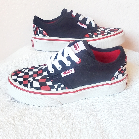 Vans | Shoes | Vans Off The Wall Black Red And White Checkered Sneaker ...